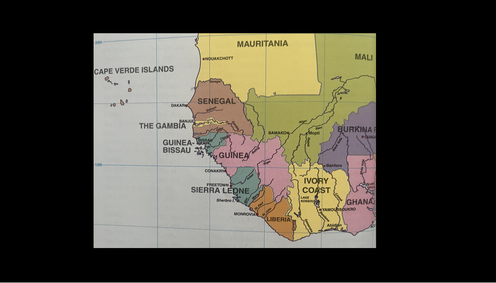 Map - West Africa - World Bird Photos